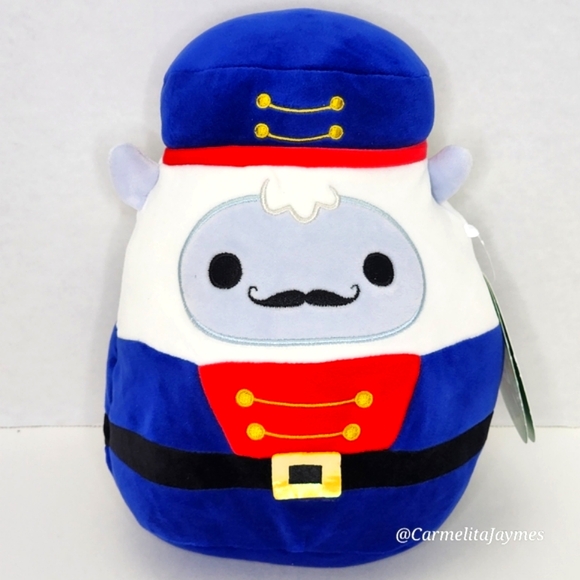 Squishmallows | Toys | Yuri White Yeti Nutcracker Christmas 224 ...
